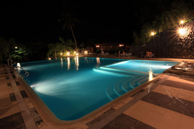 Pool at night - A New Way of Being